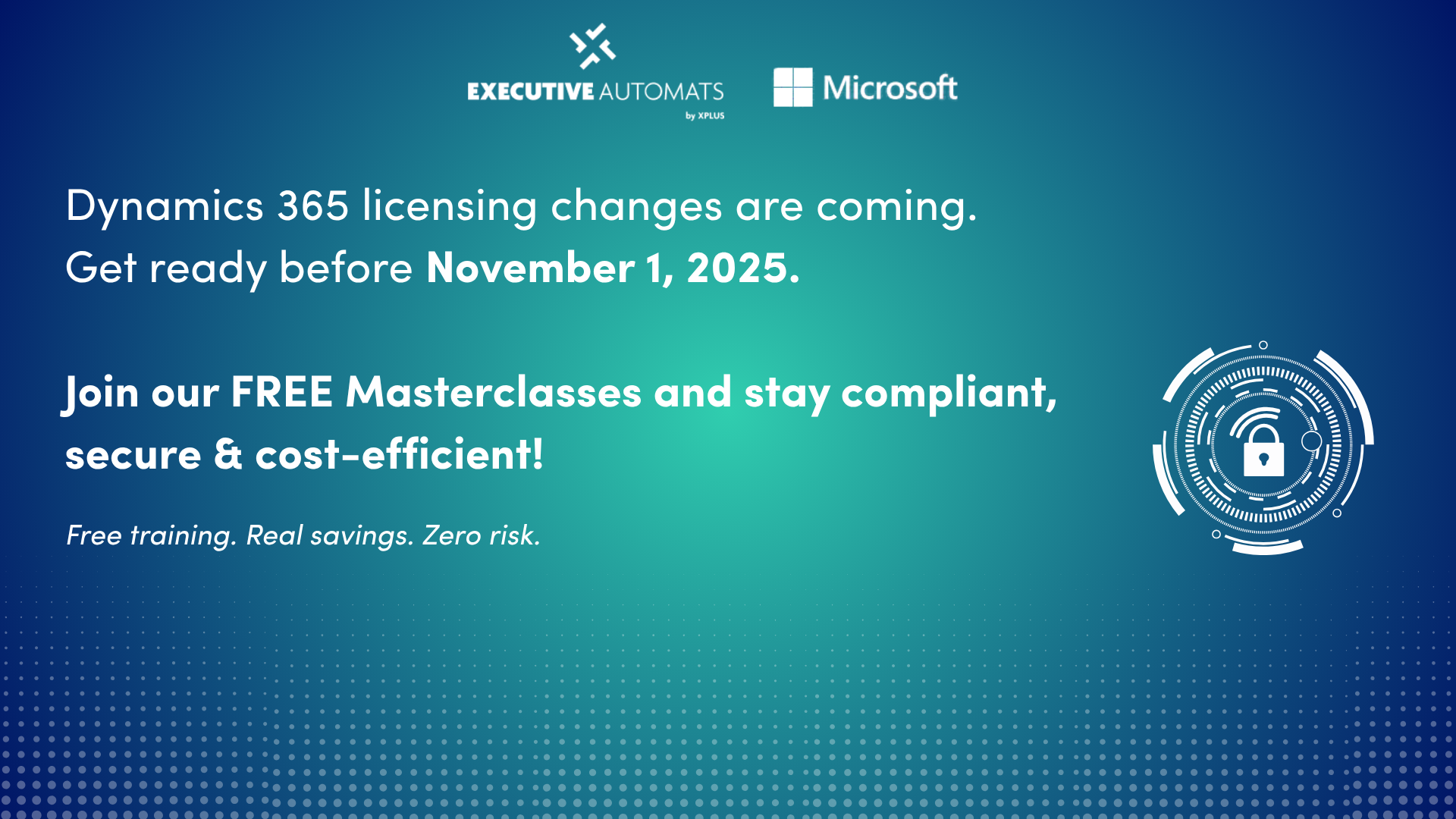 Dynamics 365 F&SCM Security Masterclasses
